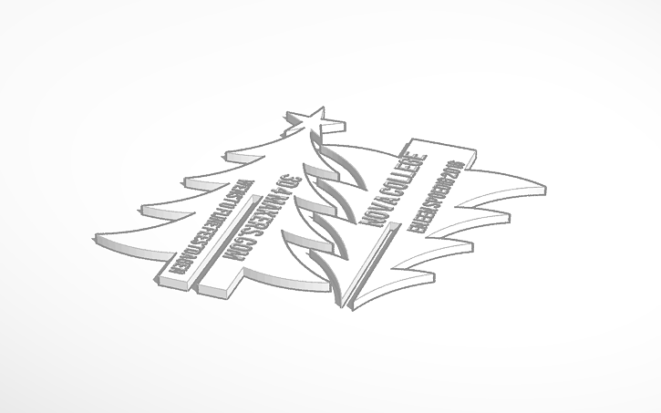 3D design kerstboom - Tinkercad