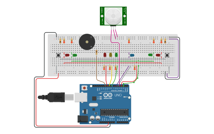 Circuit design Desafio INCLUDE - Tinkercad