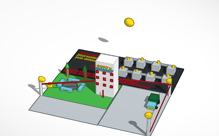 3D design circuito electrico - Tinkercad