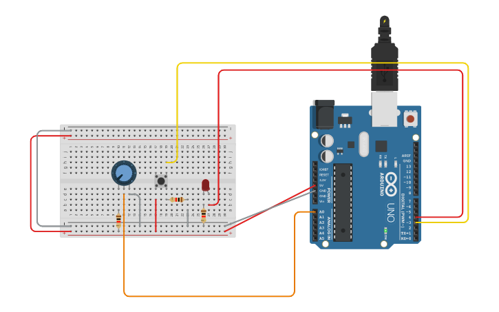 Circuit design Arduino TP CPP | Tinkercad