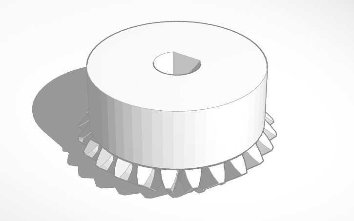 3D design motor bevel gear | Tinkercad