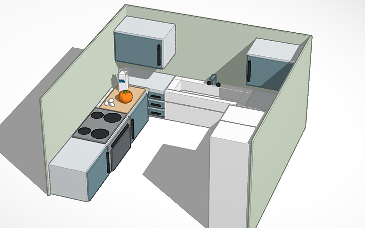 3D design kitchen - Tinkercad