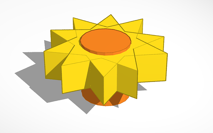 3D design BioJam Sun - Tinkercad