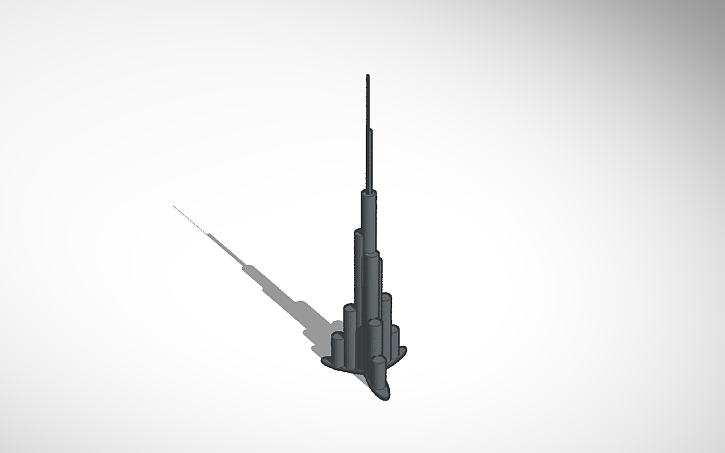 3D design Burj Khalifa DUBAI | Tinkercad