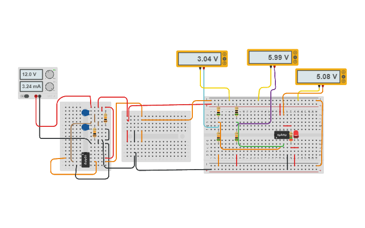 Circuit design ran 3 - Tinkercad