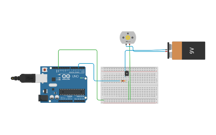 Circuit design Control de velocidad de motor DC - Tinkercad Circuit design Control de velocidad de motor DC - Tinkercad