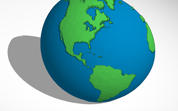 3D design earth - Tinkercad