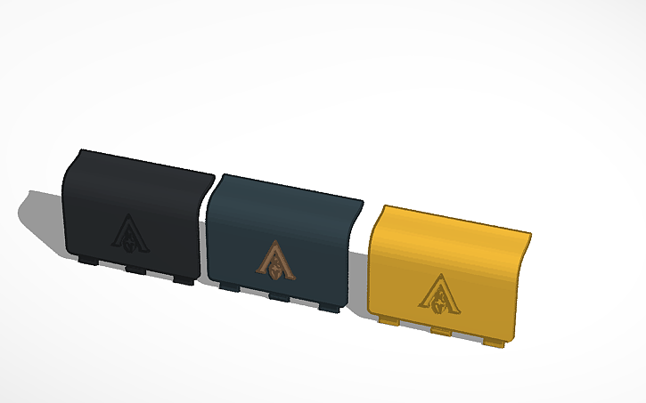 3D design assassins creed back plate xbox 1 - Tinkercad