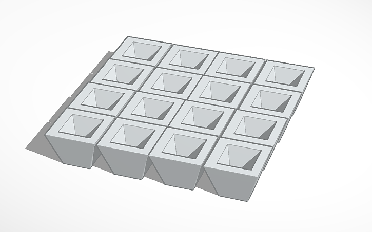 3D design Tempat es batu - Tinkercad