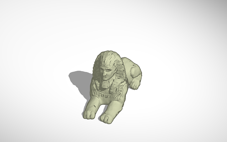 3D design the sphinx - Tinkercad