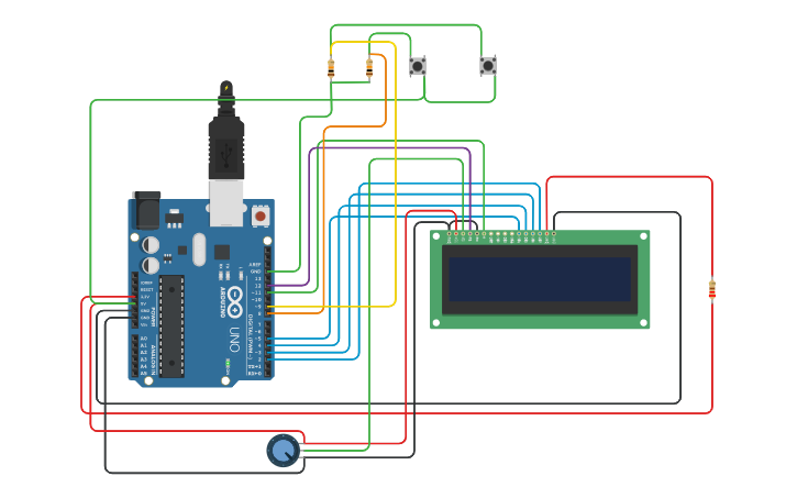 Circuit design Arduino challenge - 24h - Tinkercad