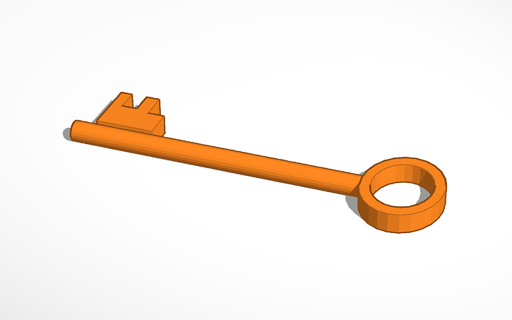 3D design key - Tinkercad