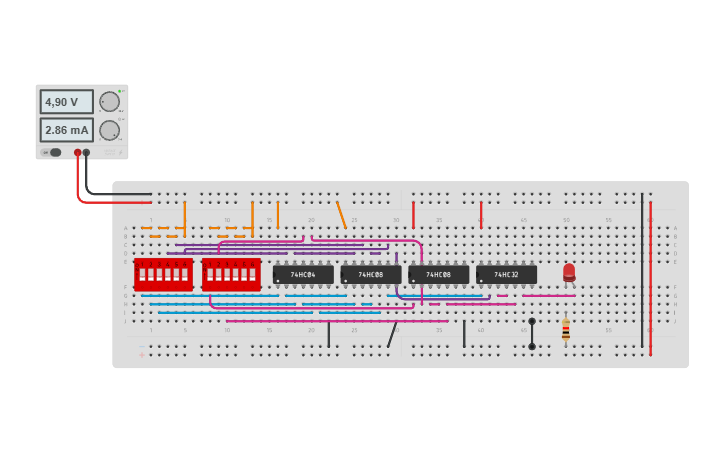 Circuit design simulacion 2 mini - Tinkercad