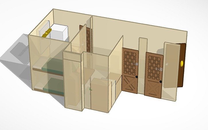 3D design Aservice Group 7 1:1 3D Floor Plan | Tinkercad