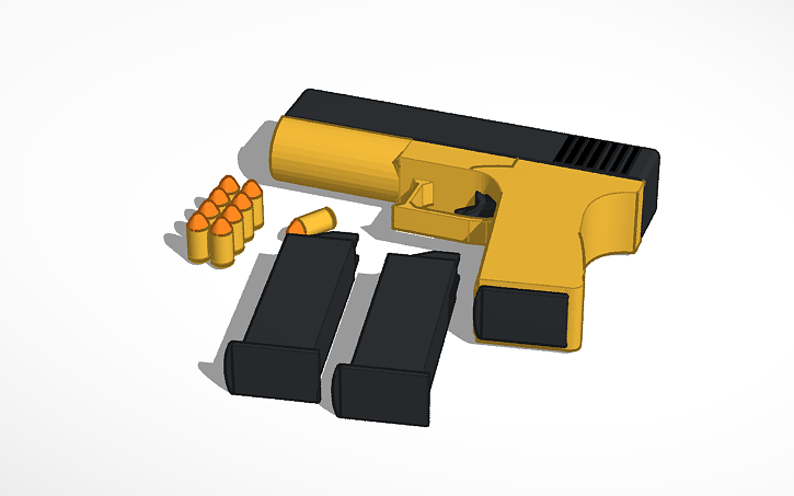 3D design glock 17 - Tinkercad