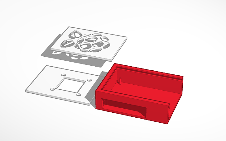 3D design raspberry pi case - Tinkercad