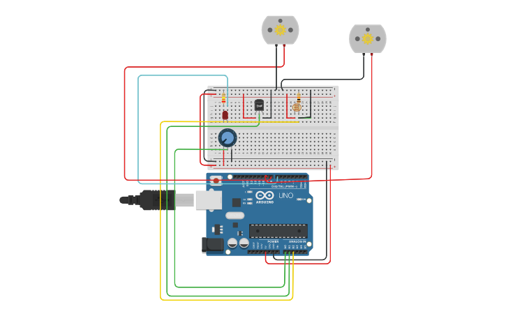 Circuit Design Sensor De Humedad Tinkercad