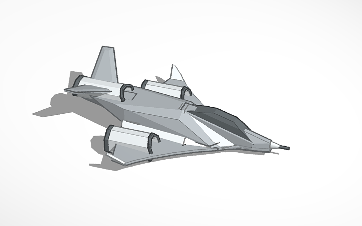 3D design Jet Aircraft 2 - Tinkercad