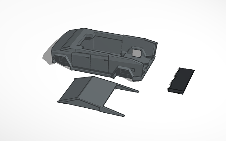 3D design Cyberspace Cybertruck - Tinkercad