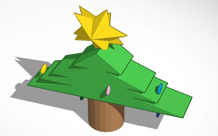 3D design Merry Christmas - Tree! | Tinkercad