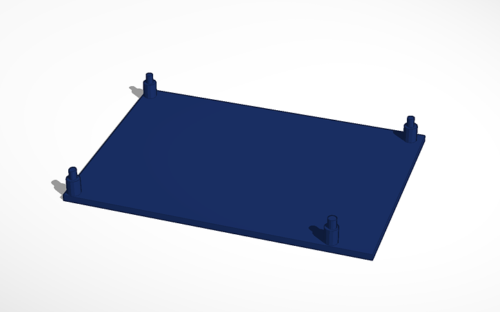 3D design PCB Base Plate | Tinkercad