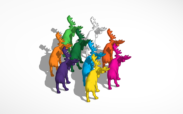 3D design Tribute to moose (my favorite animal) | Tinkercad