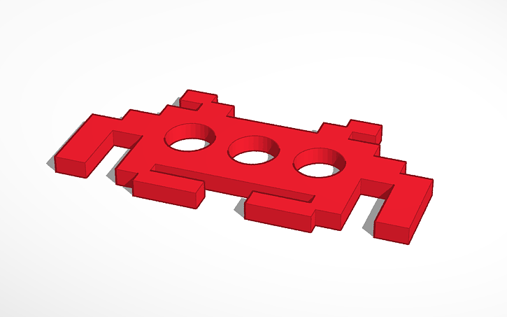 3D design Space Invaders | Tinkercad