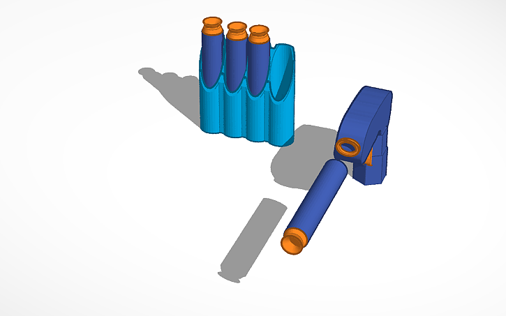 3D design Nerf Gun - Tinkercad