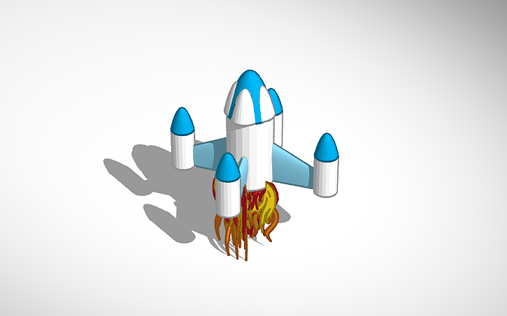 3D design Rocket - Tinkercad