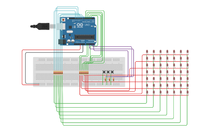 Circuit design Mechatronics game - Tinkercad