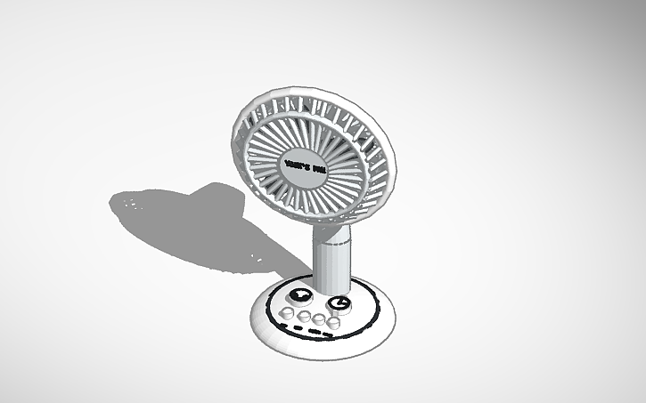 3D design fan - Tinkercad