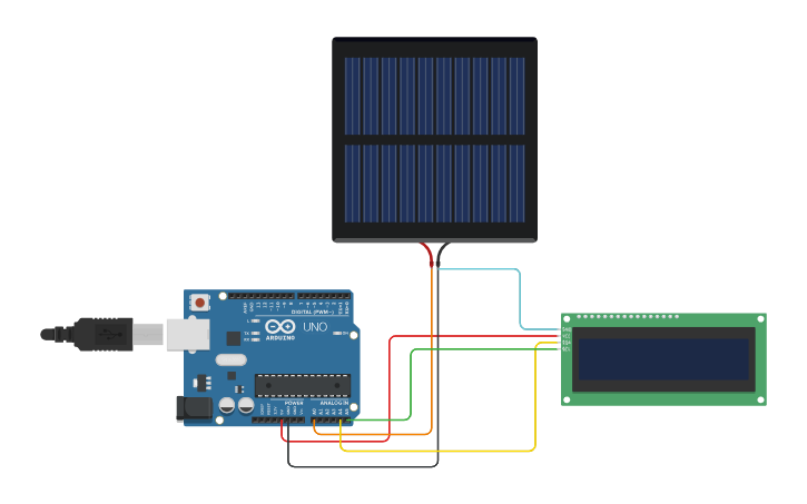 Circuit design Panel Solar 123456789 - Tinkercad