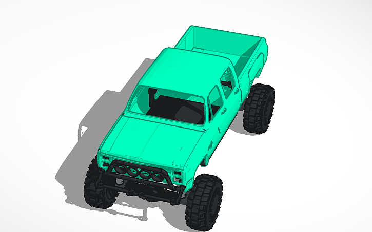 3D design 1985 chevy monster truck - Tinkercad