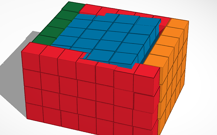 3D design Rubik's Cube - Tinkercad
