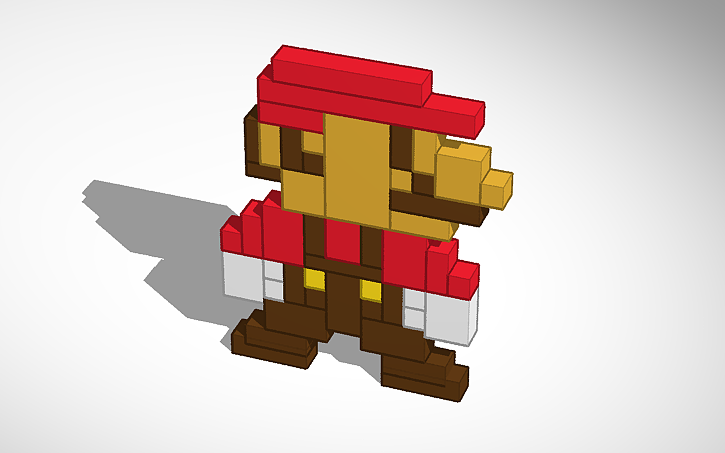 3D design super mario - Tinkercad