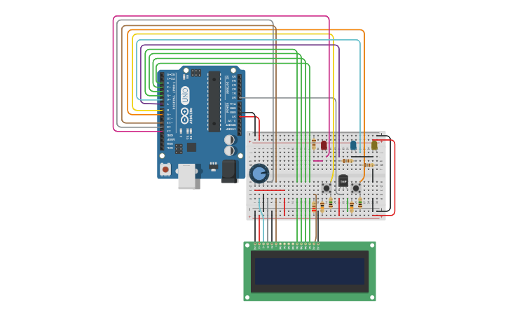 Circuit design Temperature_Control - Tinkercad