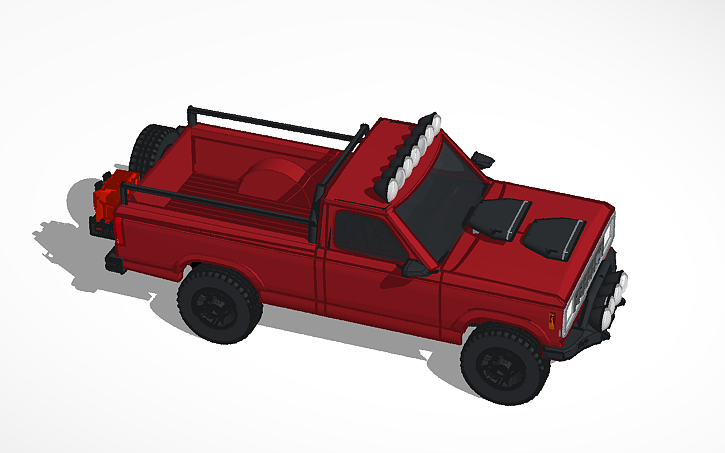 3D design Ford Ranger 1987 v8 - Tinkercad