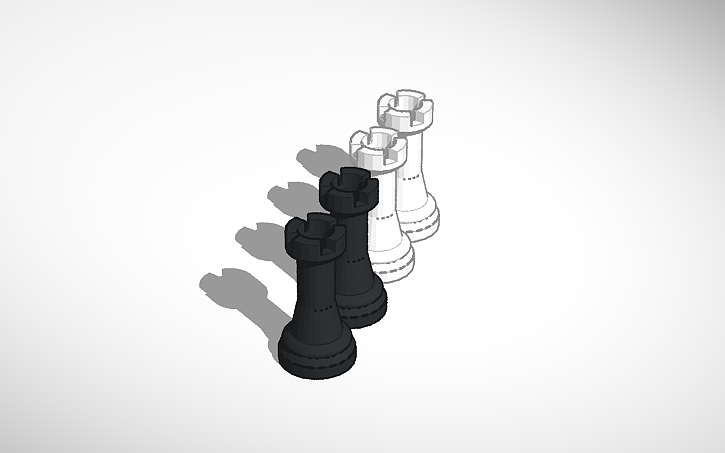 3D design Chess Rook | Tinkercad
