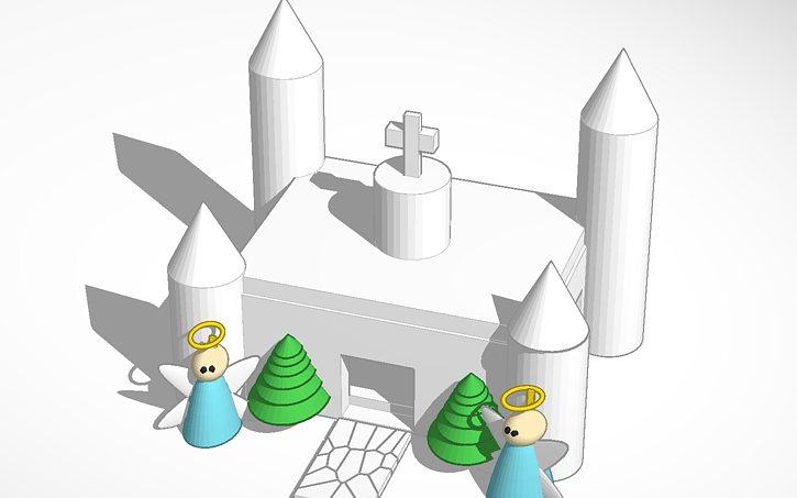 3D design Church - Tinkercad