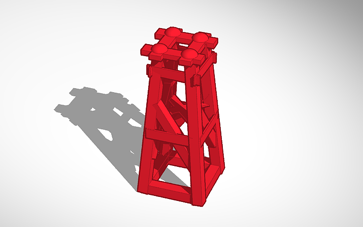 3D design water tower design - Tinkercad