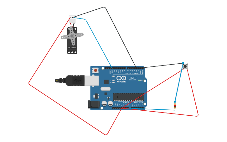 Circuit design progetto prova Francesco Galbiati arduino | Tinkercad