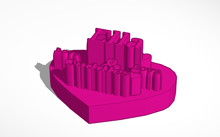 3D design Ella and cuddles | Tinkercad