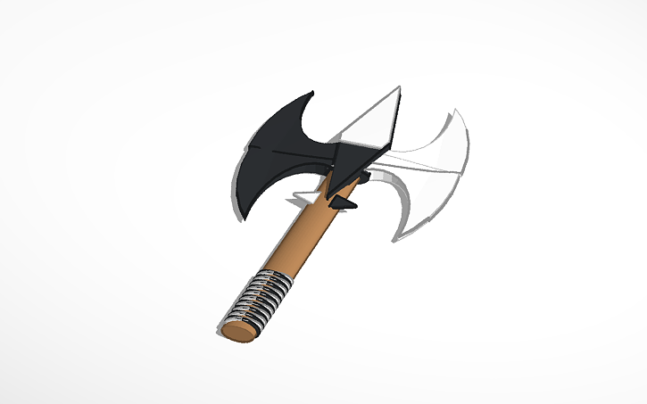 3D design Axe - Tinkercad