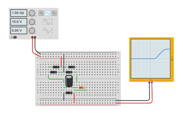 Circuit design Regulador de voltaje - Tinkercad