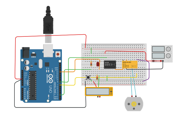 Circuit design practica de arduino en tinkercad | Tinkercad
