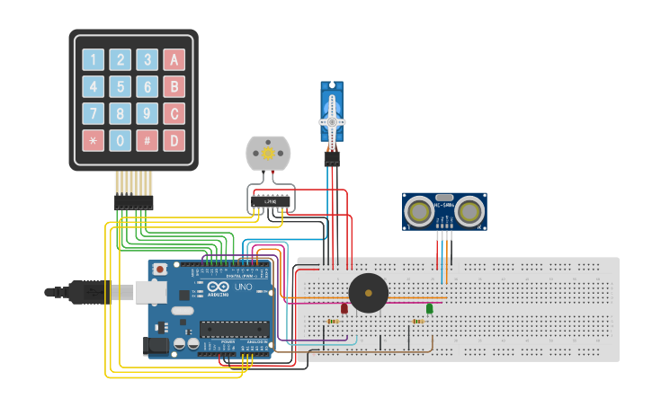 Circuit design Copy of Trabalho | Tinkercad