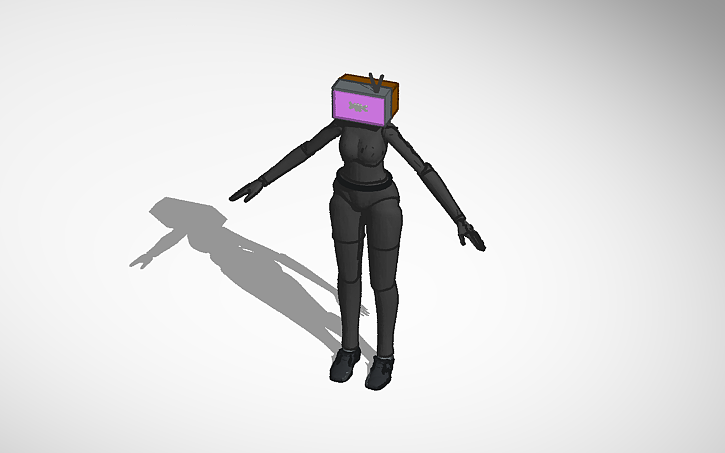3D design TV Women (𝗣𝗹𝗲𝗮𝘀𝗲 𝗟𝗶𝗸𝗲 𝗕𝗲𝗳𝗼𝗿𝗲 𝗥𝗲𝗺𝗶𝘅𝗶𝗻𝗴) - Tinkercad