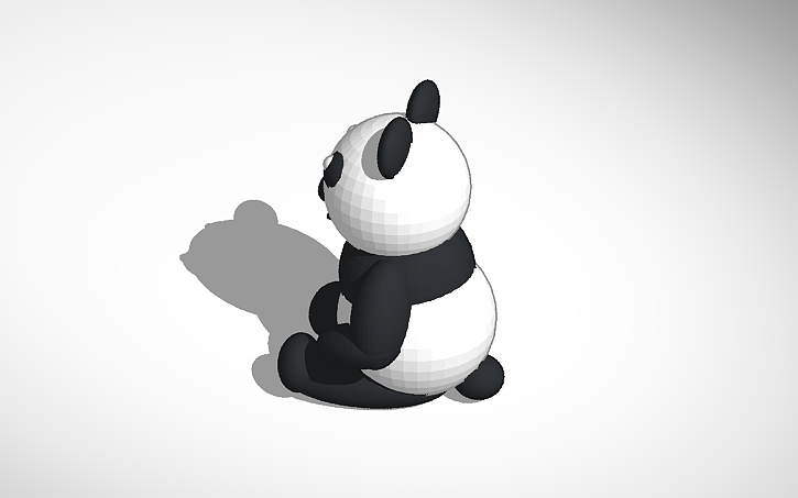 3D design Panda - Tinkercad
