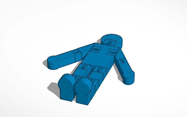 3D design FLEXIBLE PERSON - Tinkercad