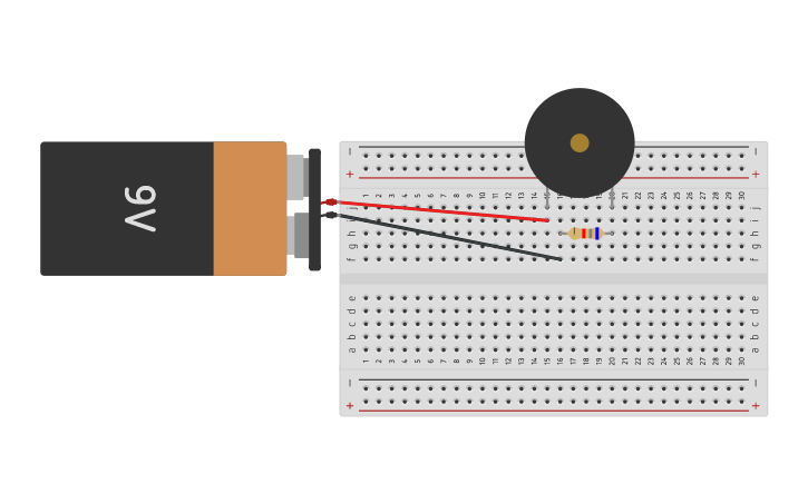 Circuit design Speaker - Tinkercad
